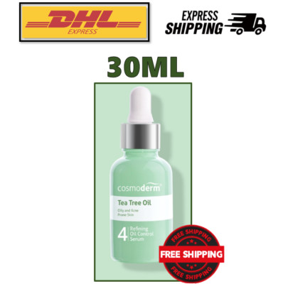 COSMODERM Tea Tree Oil Refining Oil Control Serum 30ML For Oily Acne ...