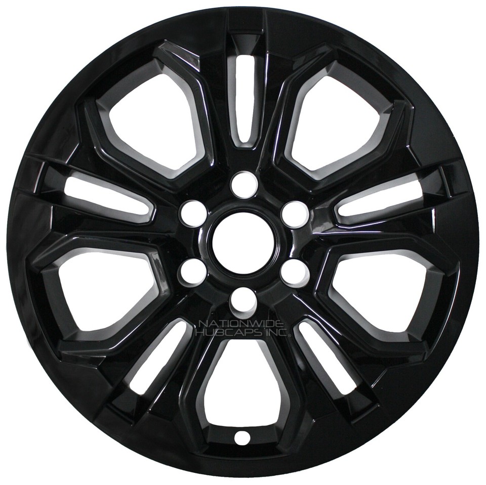for 2022-2025 Chevrolet Silverado 1500 Black 20" Wheel Skins Hub Caps ...