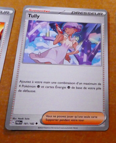 POKEMON FAILLE PARADOXE CARD CARTE TULLY 181/182 PAR FR JCC MINT | eBay