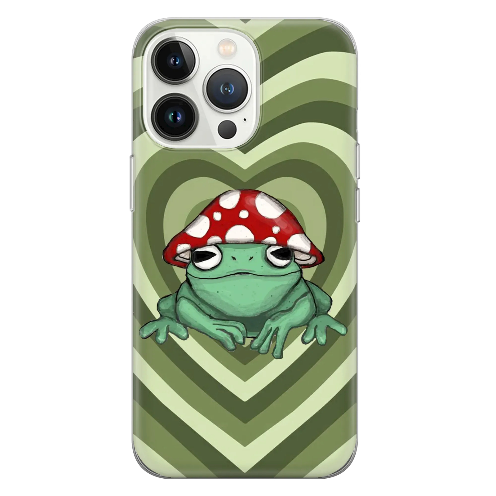 Green frog Phone case for Apple iPhone 15 14 13 12 11 Xr SE Clear ...