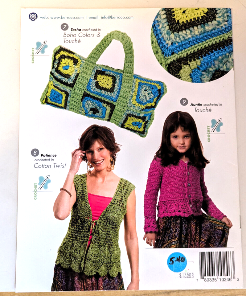 Berroco Brochure #246 - Crochet 9 Stylish items for Warm Weather ...