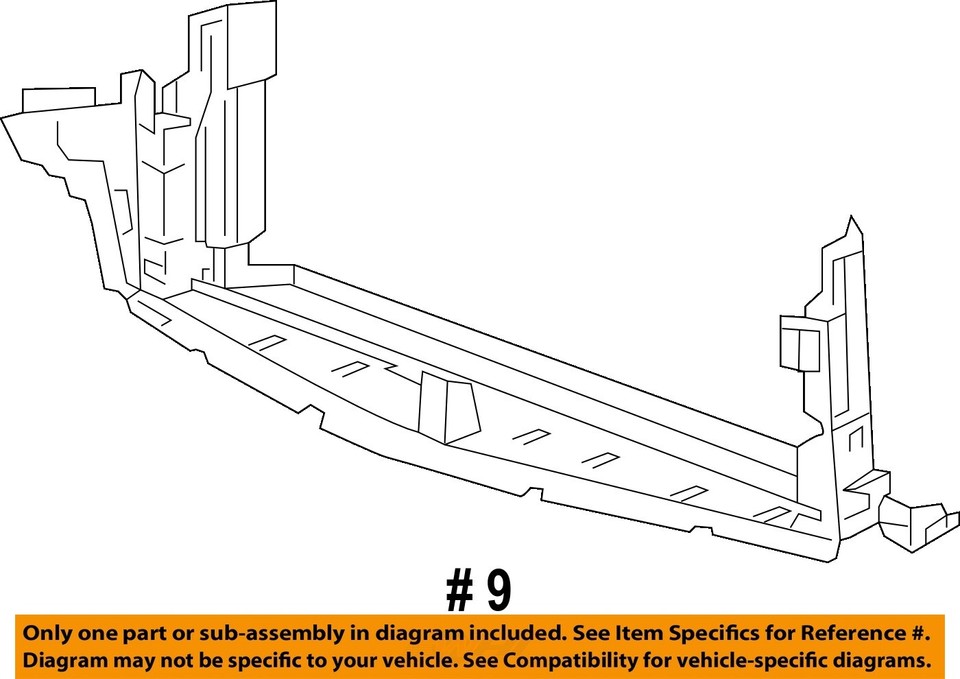 GM OEM 16-18 Malibu Cooling Radiator Components-Lower Baffle 84089230 ...