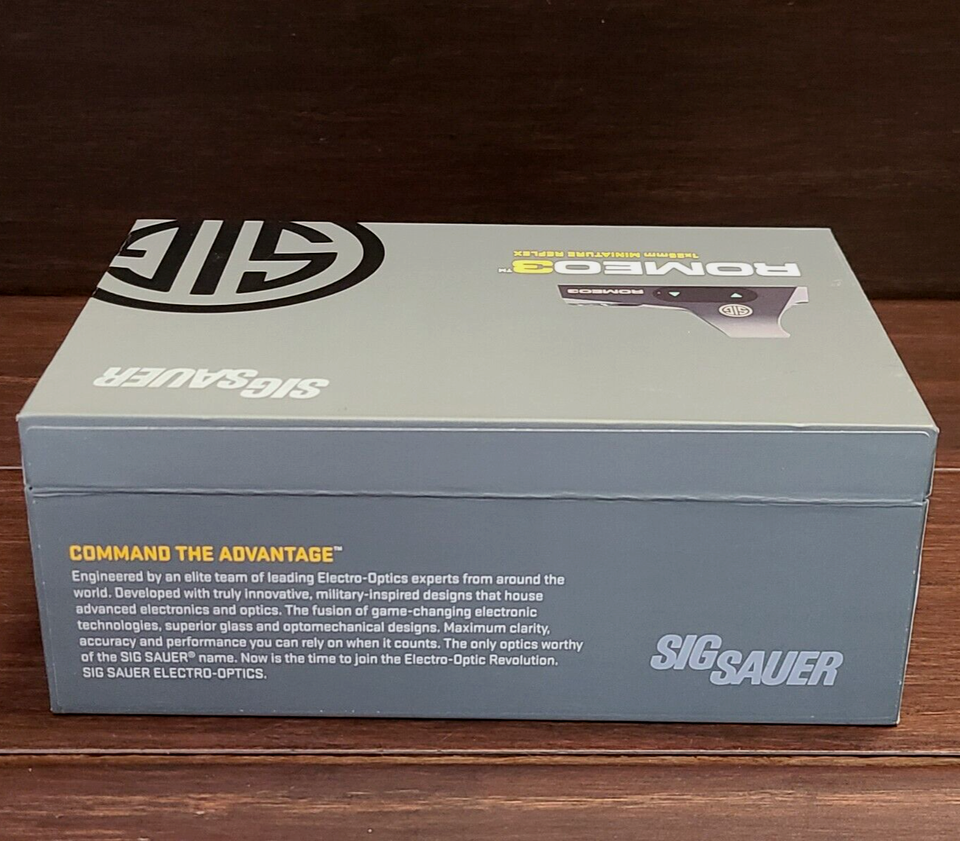 SIG SAUER Romeo3 Mini Reflex Sight w/Riser, 1x25mm, 3 MOA Red Dot ...