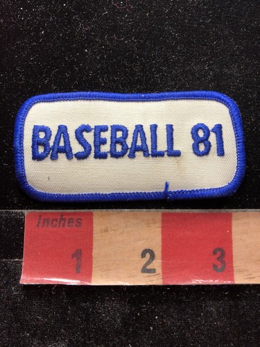 Vintage 1981 BASEBALL 81 Patch - Blue On White S85U | eBay