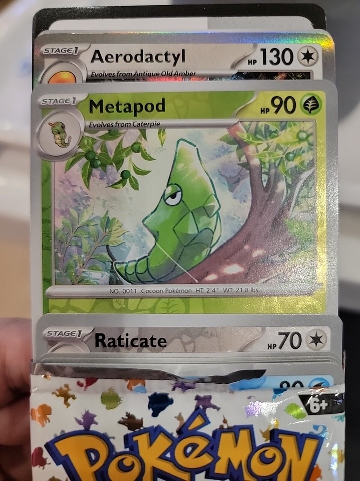 Pokemon 151 METAPOD 011/165 Reverse Holo Rare - Pokemon Scarlet ...