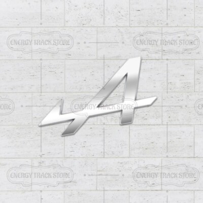 Emblème Alpine Renault Sport sigle badge chrome A110 décor auto neuf ...