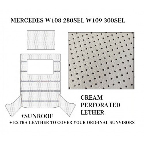 Mercedes W109 300SEL W108 280SEL Roof Ceiling Sky Headliner Cream ...