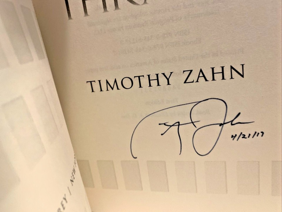 Star Wars: Thrawn SIGNED by Timothy Zahn 2017 Autographed Hardcover 1st ...