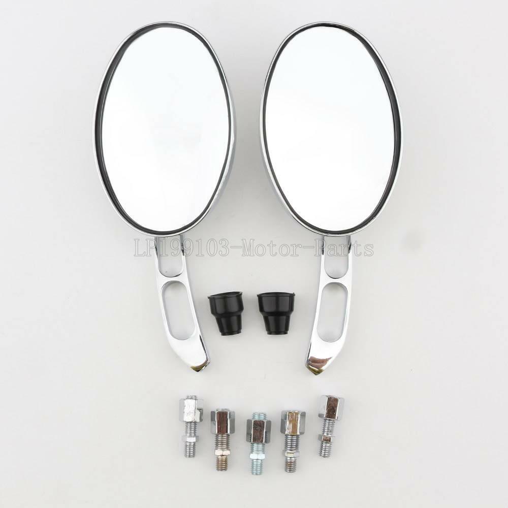 Chrome Motorcycle Rearview Mirrors For Harley Sportster Dyna Softail ...