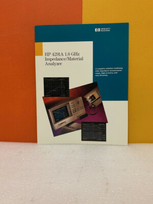 HP 4291A 1.8 GHz Impedance/Material Analyzer Manual | eBay