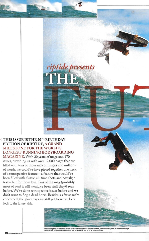 Riptide Surf Magazine Future Issue Mike Stewart Special 20th Anniversary Issue | eBay