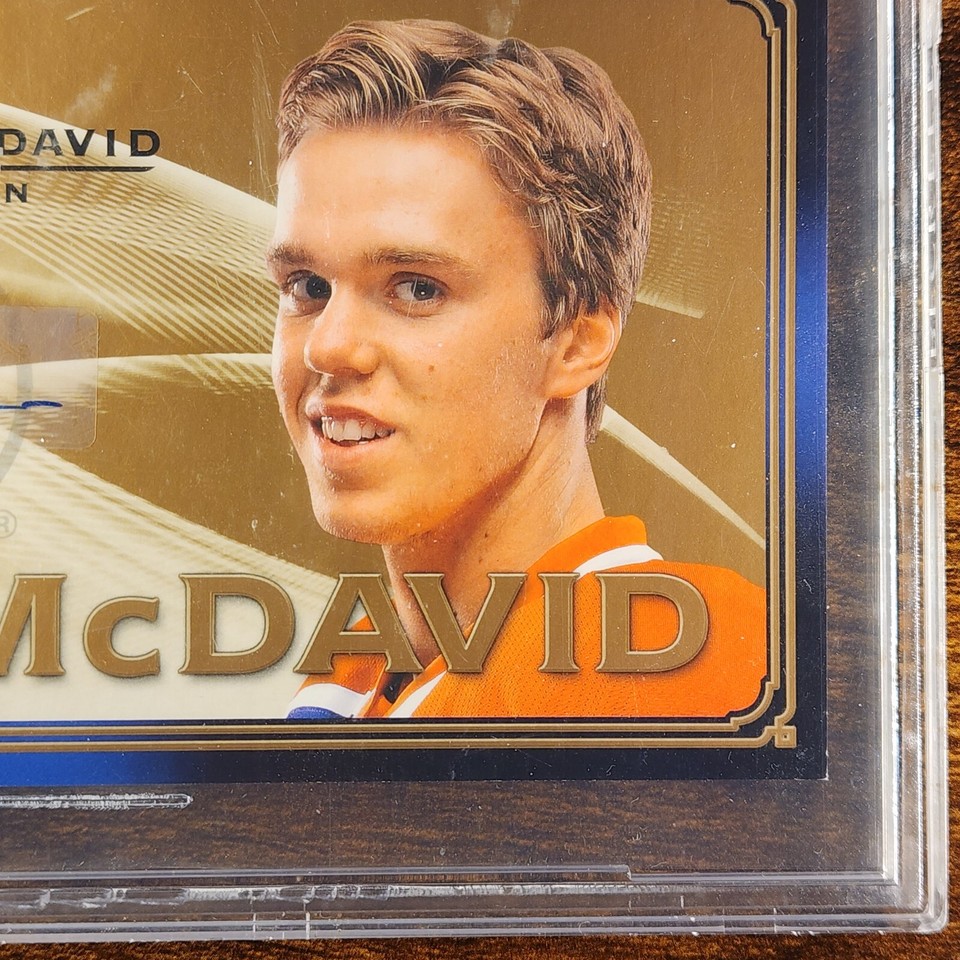 2015-16 ud CONNOR MCDAVID collection autograph /17 RC ROOKIE c-1 gold ...