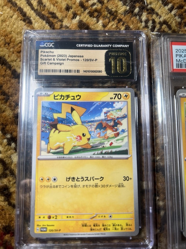 Pikachu Pokemon Card Graded Bundle PSA 10 CGC 10 w/ First Edition ...