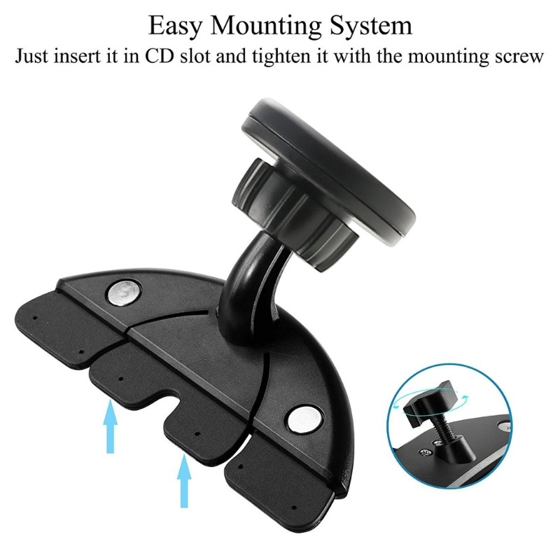 CDs Slot Phone Mount Plastic Holder for CDs Slot Long Lasting Phone ...