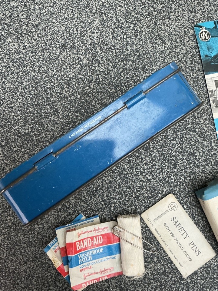 Vintage RAC Motorist’s First Aid Kit - Vintage RAC First Aid Kit - VG ...