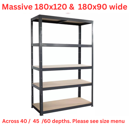 G-Rack Garage Shelving Units VARIOUS SIZES Single Bay 5 Tier Shelf ...