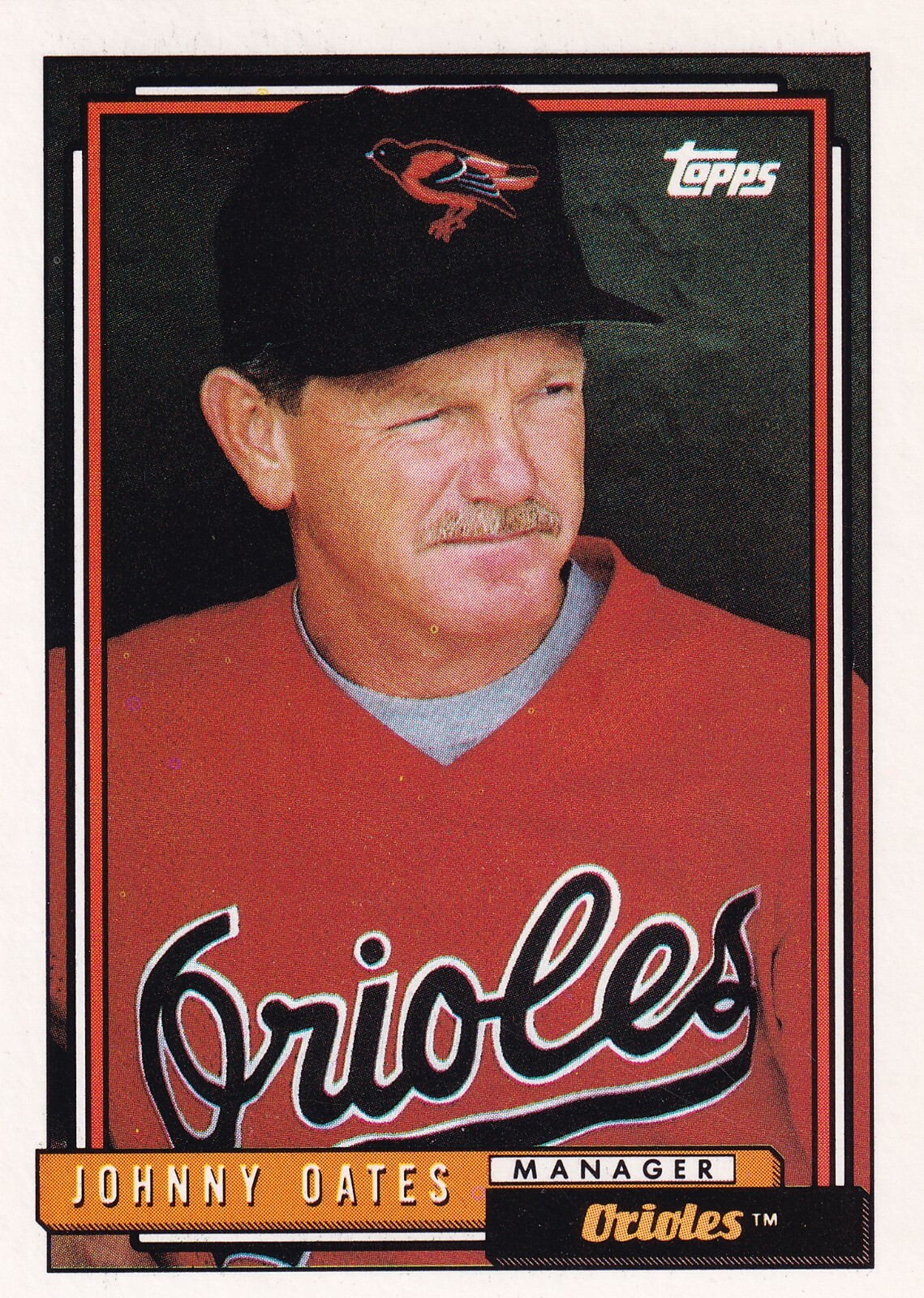 1992 Topps #579 Johnny Oates MLB Baltimore Orioles + (Yes 4 Free ...