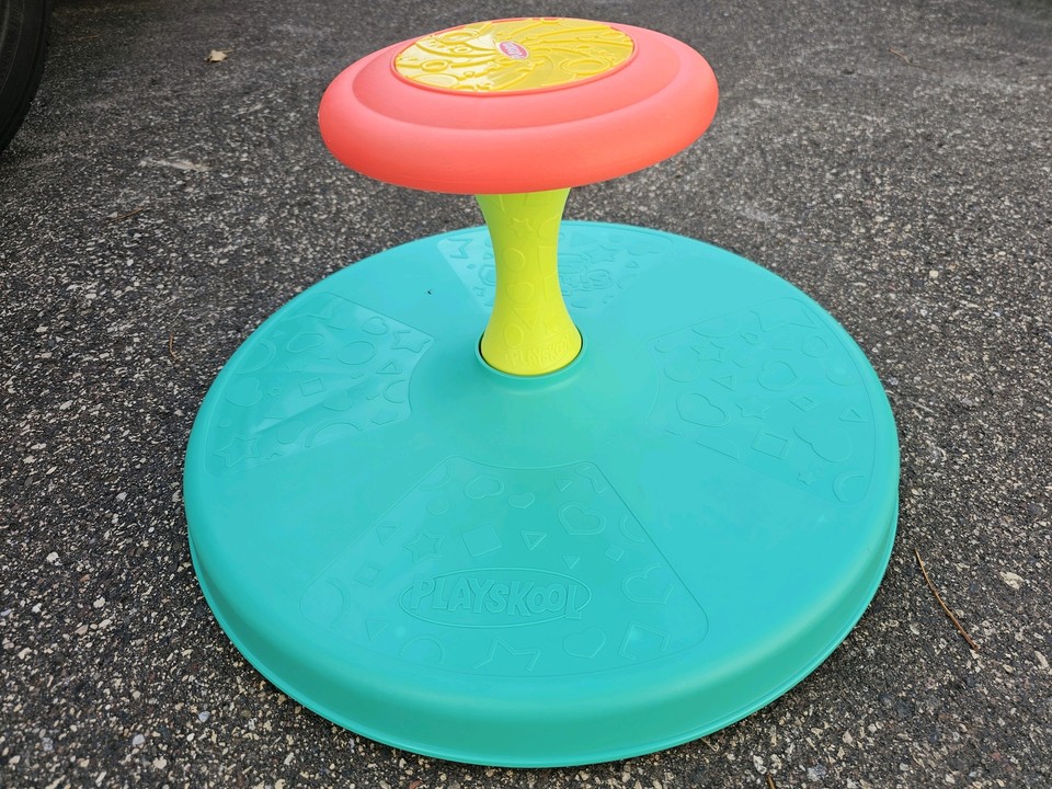 Playskool Sit ‘n Spin Classic Spinning Activity Toy Toddlers Sit and ...