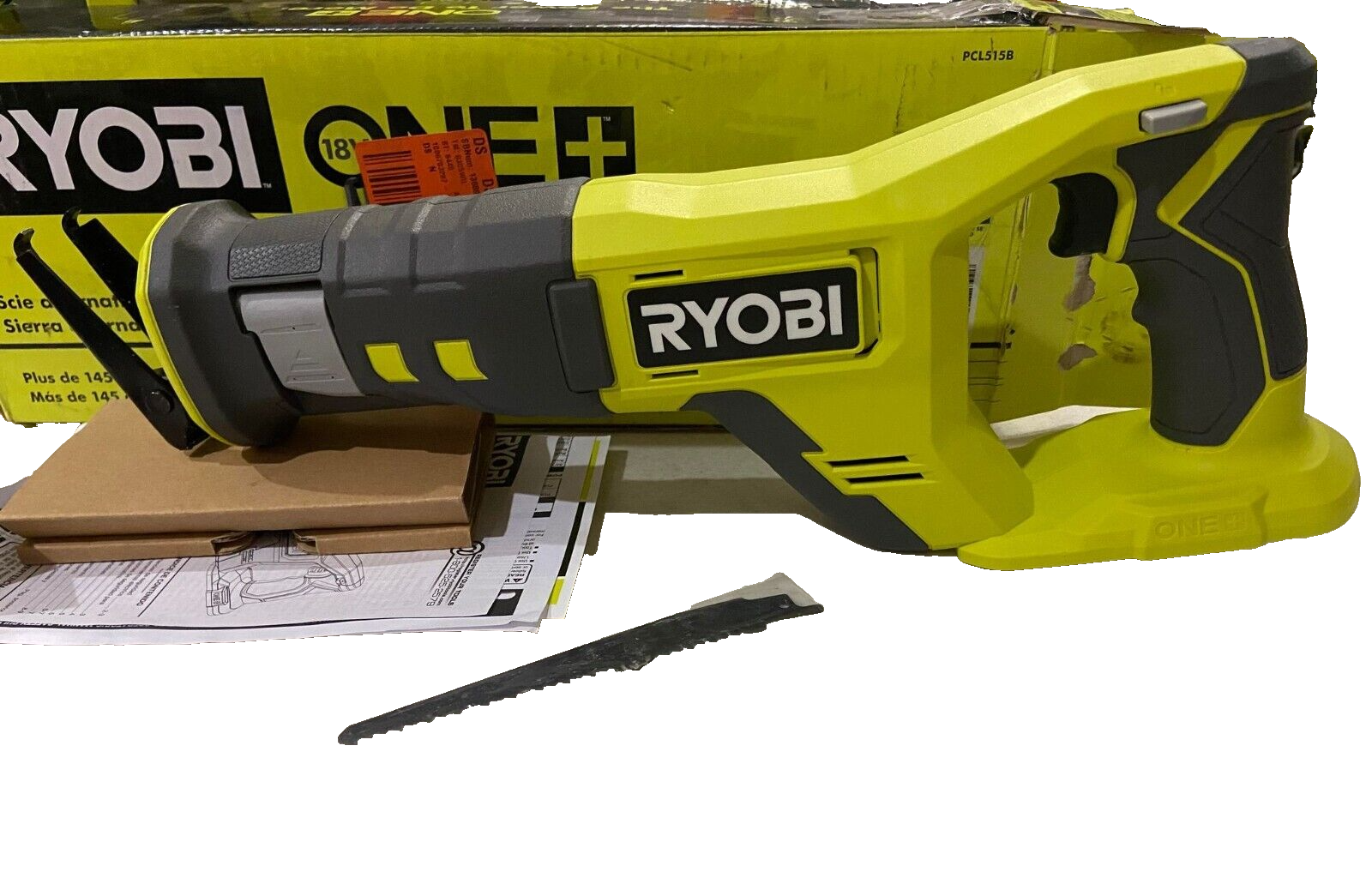 OPEN BOX - RYOBI PCL515B 18v Reciprocating Saw (TOOL ONLY) 33287194872 ...