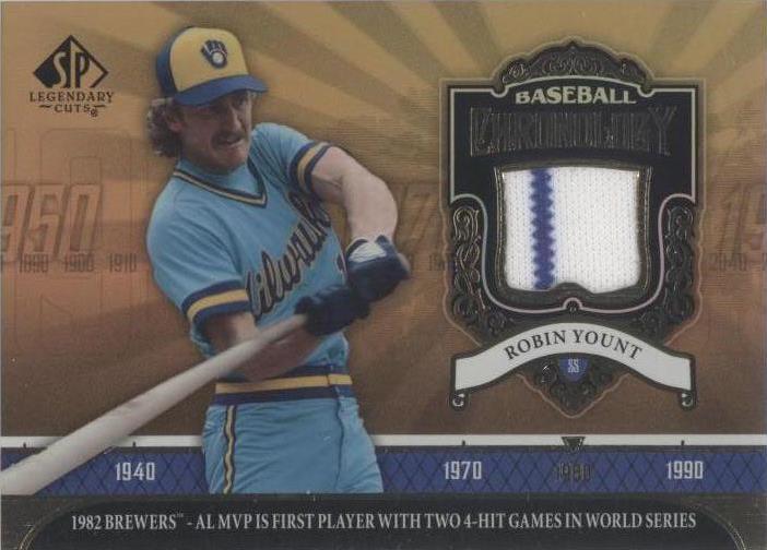 2006 SP Legendary Cuts - Baseball Chronology Robin Yount #BC-RY ...