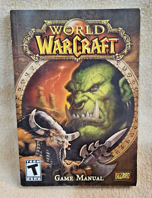 World of Warcraft PC Game -Manual Only- Blizzard Ent. includes Hot Keys ...