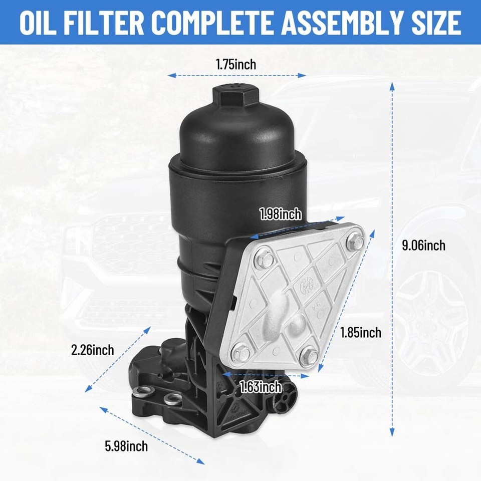 263003CAB1 Engine Oil Filter Housing For 10-18 Kia Sedona 3.3L 3.5L | eBay