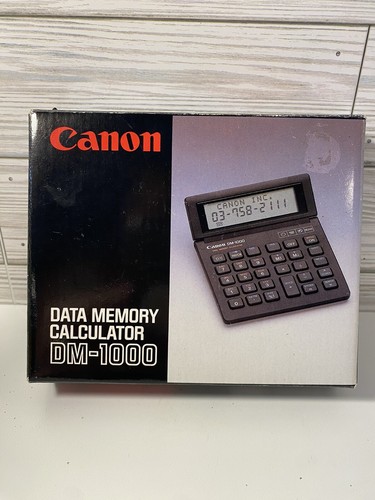 Vintage Canon Data Memory Calculator Dm-1000 Electronic E13-0470 | eBay