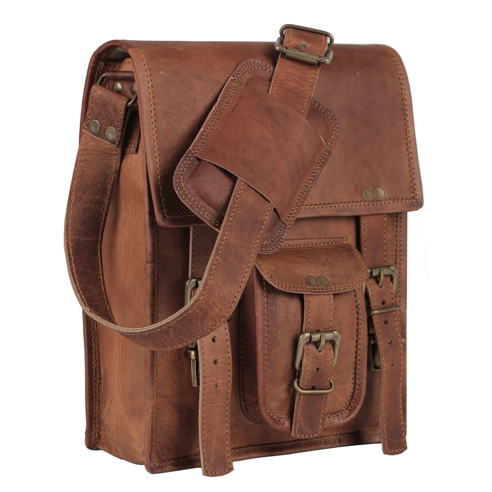 Handmade Leather Sturdy Leather satcel Ipad Messenger Bag for men and ...
