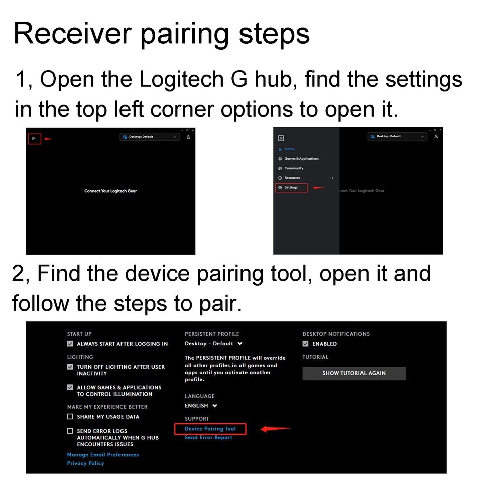 USB Dongle Receiver Adapter for Logitech G913 / G913 TKL Lightspeed ...