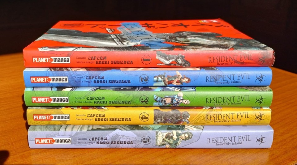 Resident Evil Heavenly Island - 5 Volumi Completo - Planet Manga ...