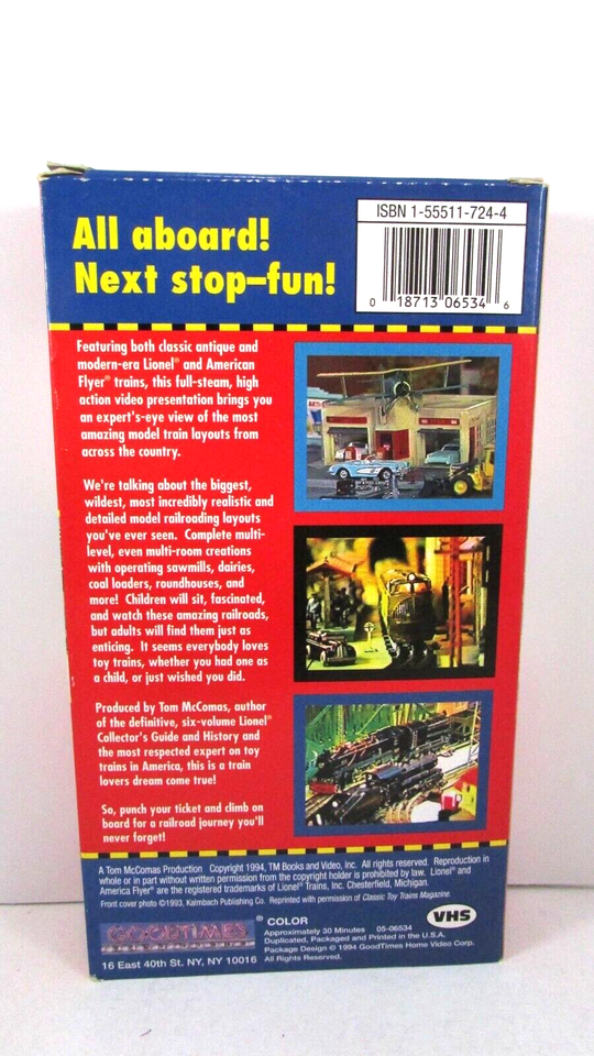 All Aboard America's Best Model Trains VHS Classic Antique Toy Trains ...