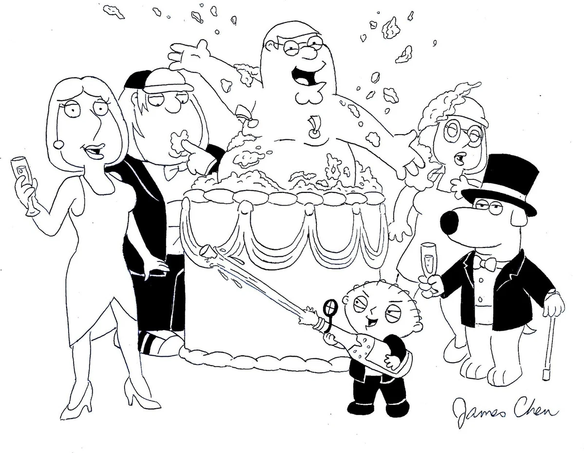 Family Guy Coloring Pages Meg