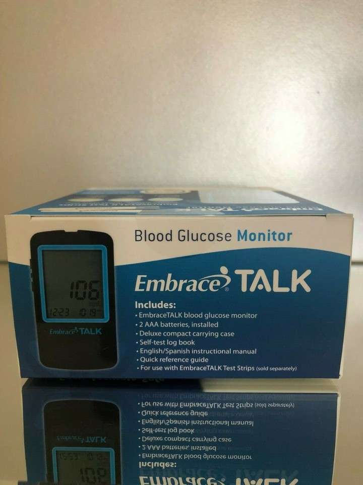 Embrace TALK Blood Glucose Meter System, FREE SHIPPING 10% OFF LIMITED ...