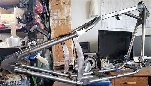 USA Made Built-to-Order Rigid Motorcycle Frame @ Harley Twin Cam B ...