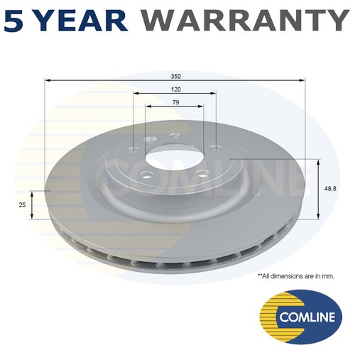 Comline Rear Brake Disc Fits Land Rover Range Sport Discovery + Other ...