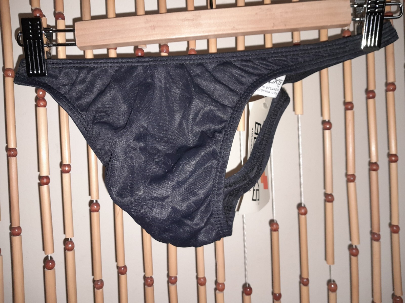 Vtg 80s 90s SUN BLOCKS nylon Mens G String Thong Bikini Underwear NOS ...