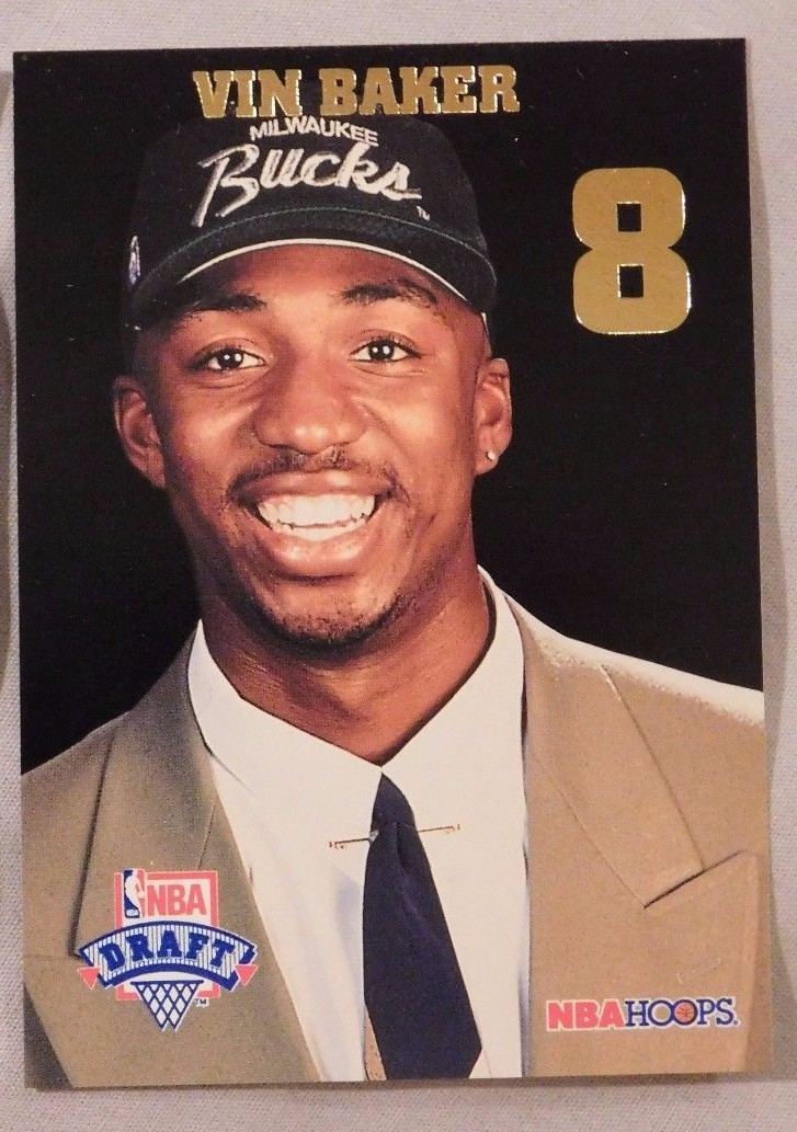 1993-94 NBA Hoops NBA DRAFT REDEMPTION VIN BAKER BUCKS #LP8 Basketball ...