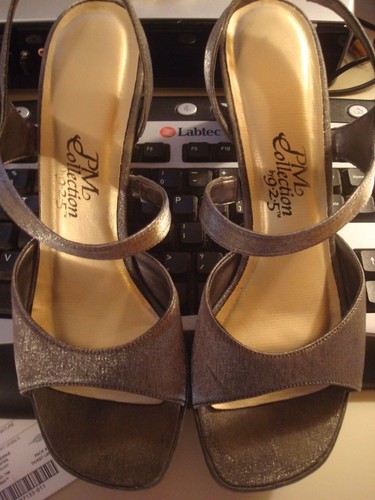 Women's The PM Collection 9-2-5 Size 9 Medium Pewter Formal Dress Shoes ...