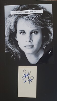 LORI SINGER signed autographed 3x5 card *IN PERSON** w/ b&w 8x10 ...