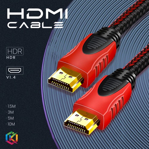 Premium HDMI Cable Ultra High Speed HD HDTV HEC Cord Lead 1080P 1.5m 3m ...