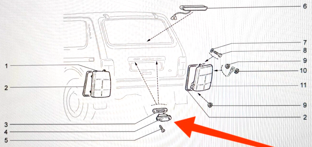 2x Luces De Matricula LADA 2104 2105 2107 NIVA 21213 21214 Number Plate ...