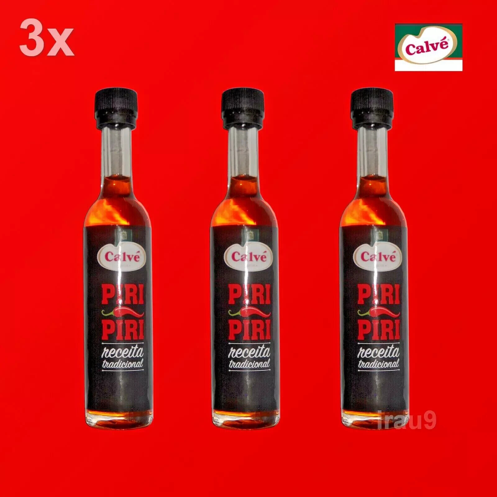 3x Hot Sauce Vegetable Oil Red Chilli Pepper Spice Calve 50ml 1.7floz ...