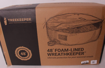 TreeKeeper 48" Foam-Lined Wreath Keeper, padded wreath storage bag | eBay