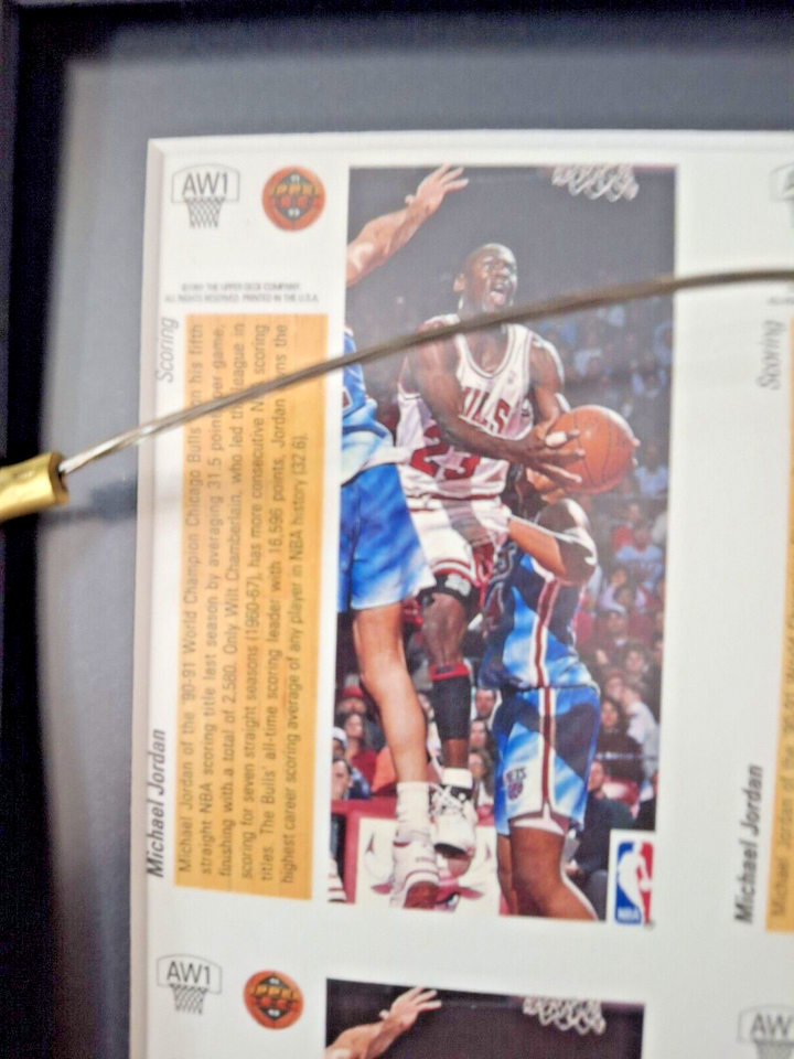 1991 Framed Michael Jordan Upper Deck Hologram Uncut Sheet 4 cards AW1 | eBay