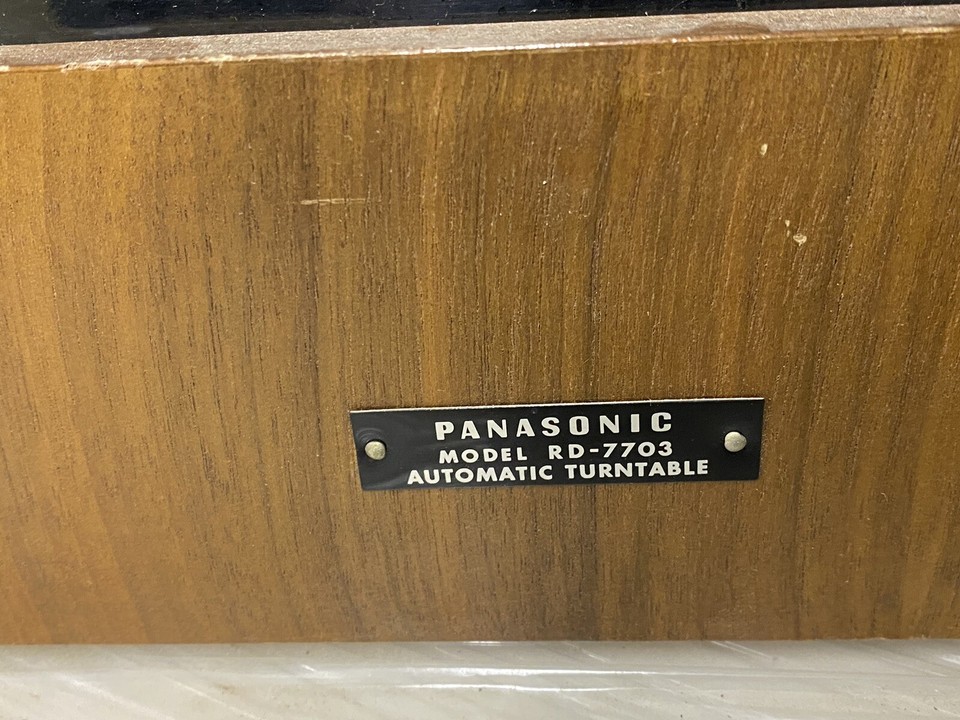 Vintage Panasonic record player auto turntable With Dust Cover RD-7703 ...