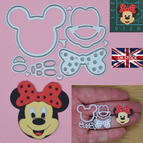 Disney Minnie Or Mickey Mouse Kit Metal Cutting Dies, Card Making ...