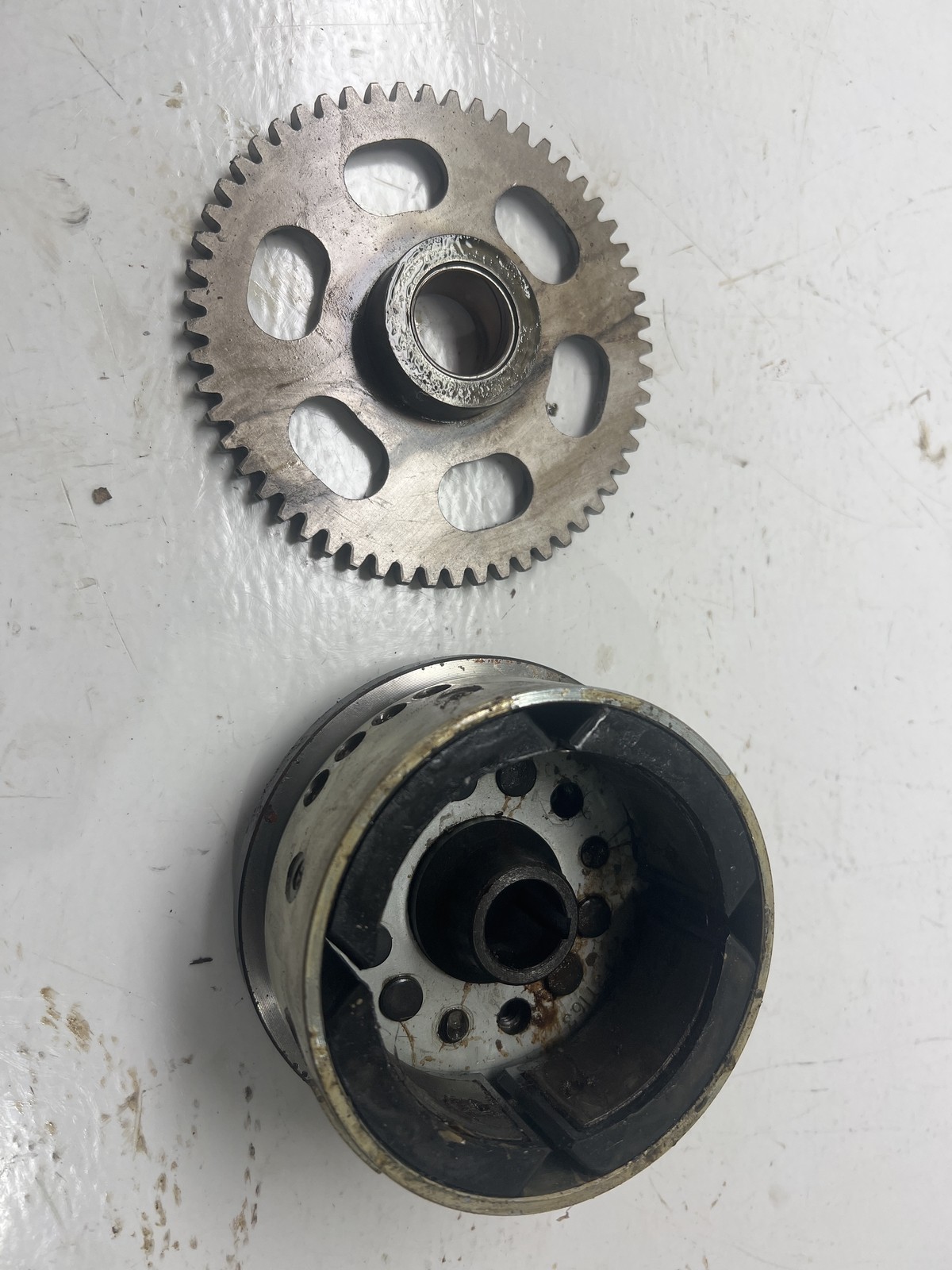 1983 YAMAHA TRI MOTO 200E YTM200E STATOR MAGNETO ALTERNATOR GENERATOR ...