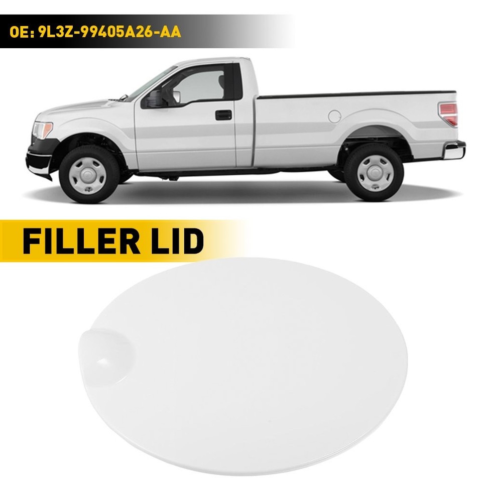2 PCS Fuel Tank Door Tank Cover White For 2009-2014 Ford F150 ...