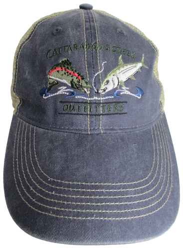 Cattaraugus Creek Hat Snapback Trucker Fly Fishing USA Embroidery ...