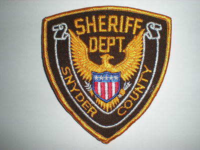 SNYDER COUNTY, PENNSYLVANIA SHERIFF'S DEPARTMENT PATCH | eBay
